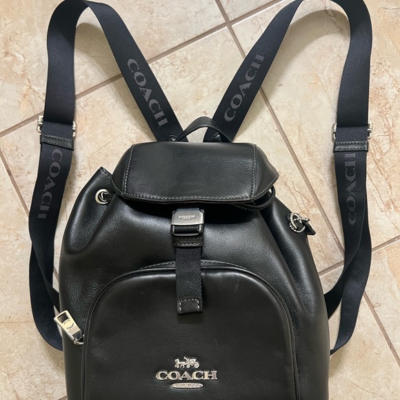 Coach | Bags | Coach Black Leather Backpack | Poshmark